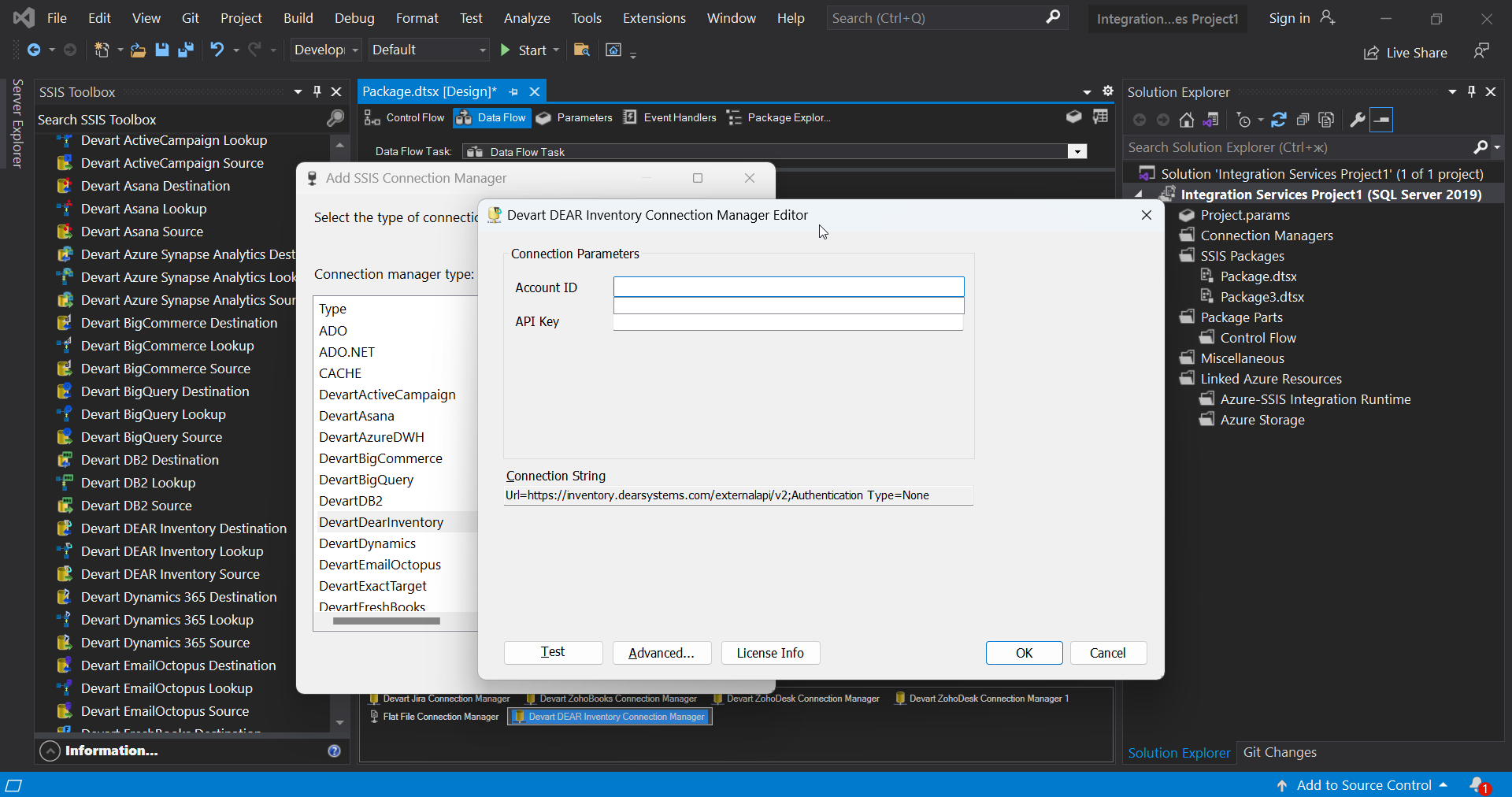DEAR Inventory SSIS Components - Visual Studio Marketplace