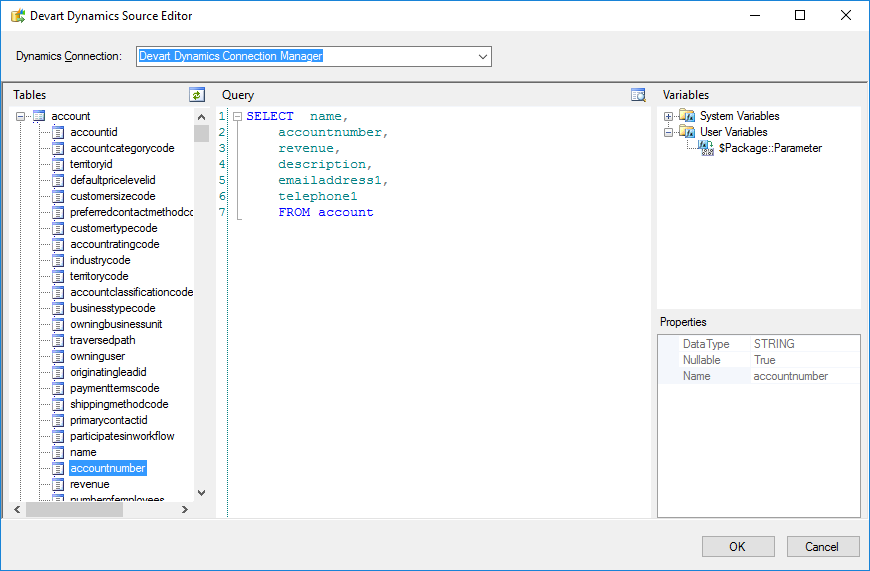 Devart SSIS Data Flow Components for Dynamics CRM - Visual Studio ...