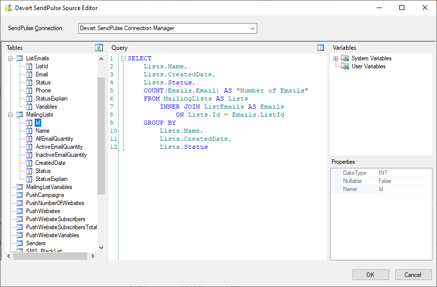 Devart SSIS Data Flow Components for SendPulse - Visual Studio Marketplace